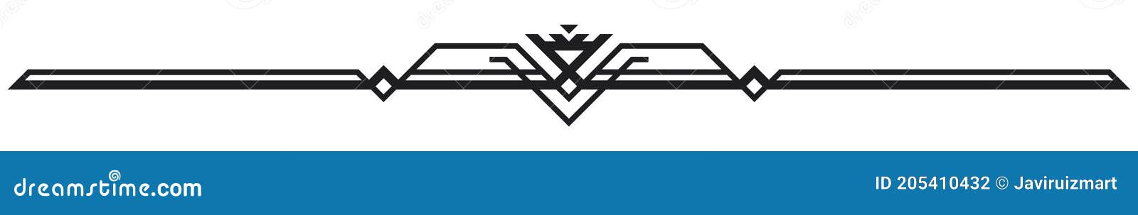 Art Deco Header stock vector. Illustration of vector - 205410432