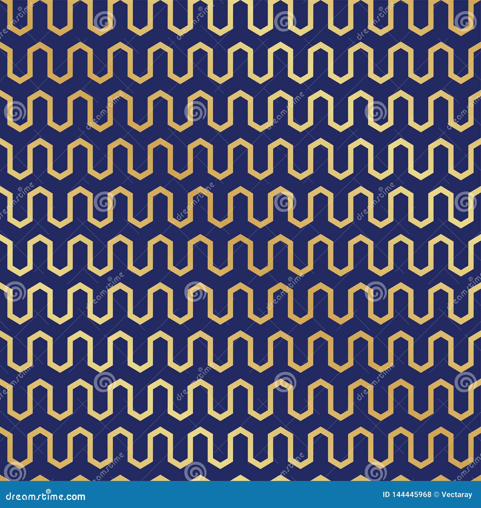 Seamless Abstract Art Deco Ziggurat Pattern Background. Stock ...