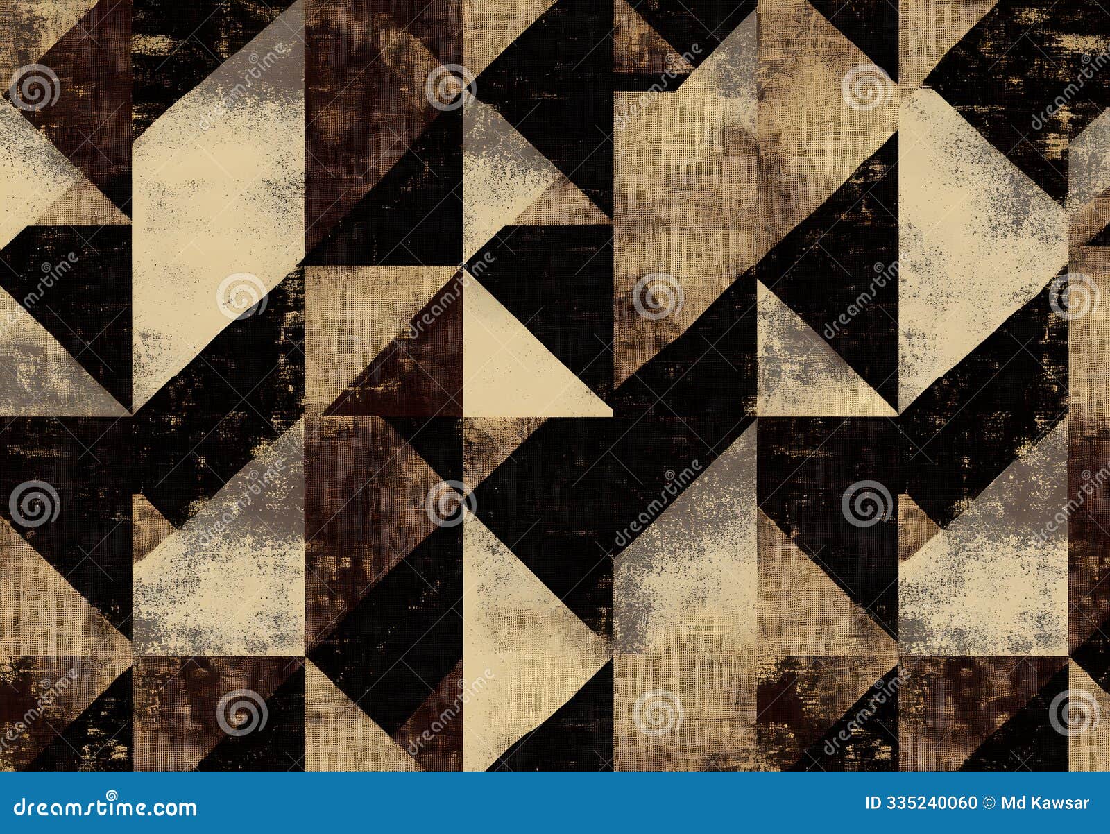 Art Deco Houndstooth Geometric Pattern Stock Illustration ...