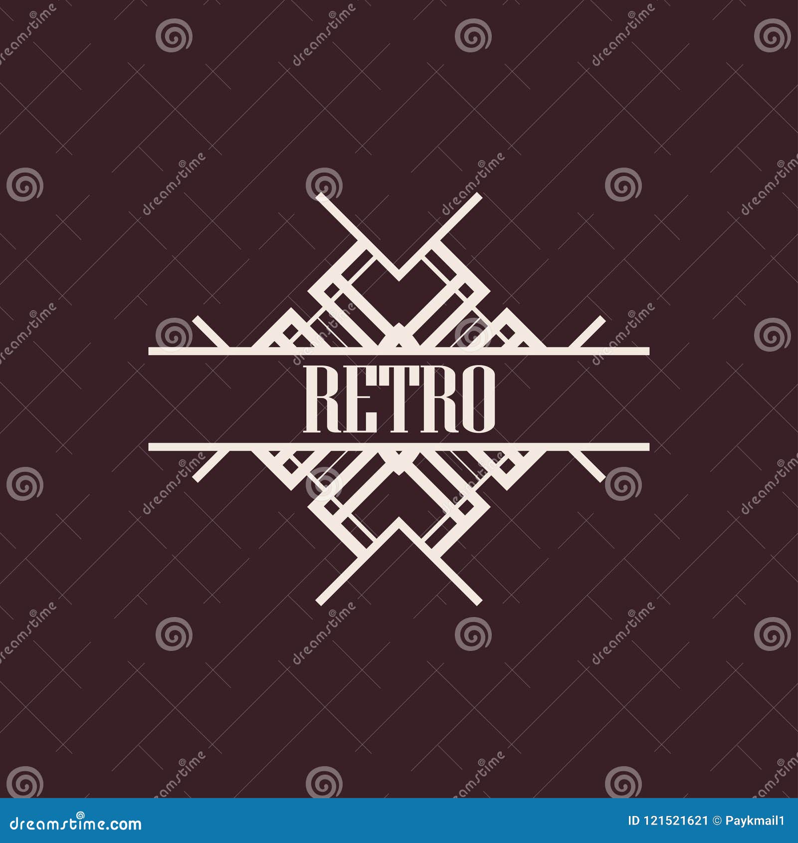 Art deco label stock vector. Illustration of deco, business - 121521621
