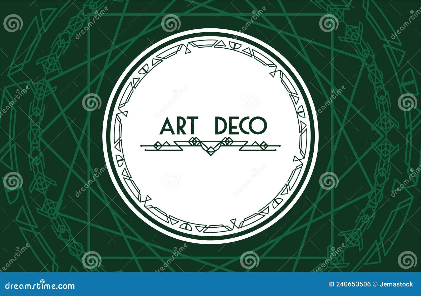 Art deco lettering frame stock vector. Illustration of ceremony - 240653506