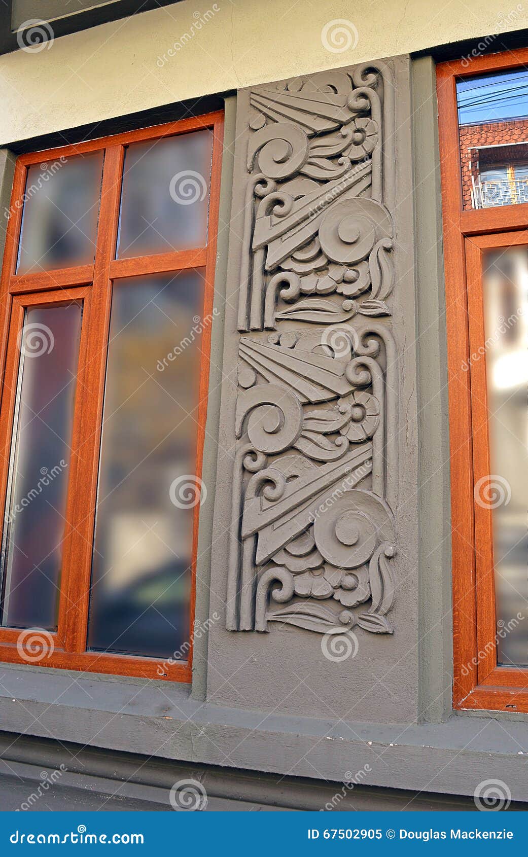 Art Deco Motif on Bucharest Building, Romania Stock Image - Image of ...