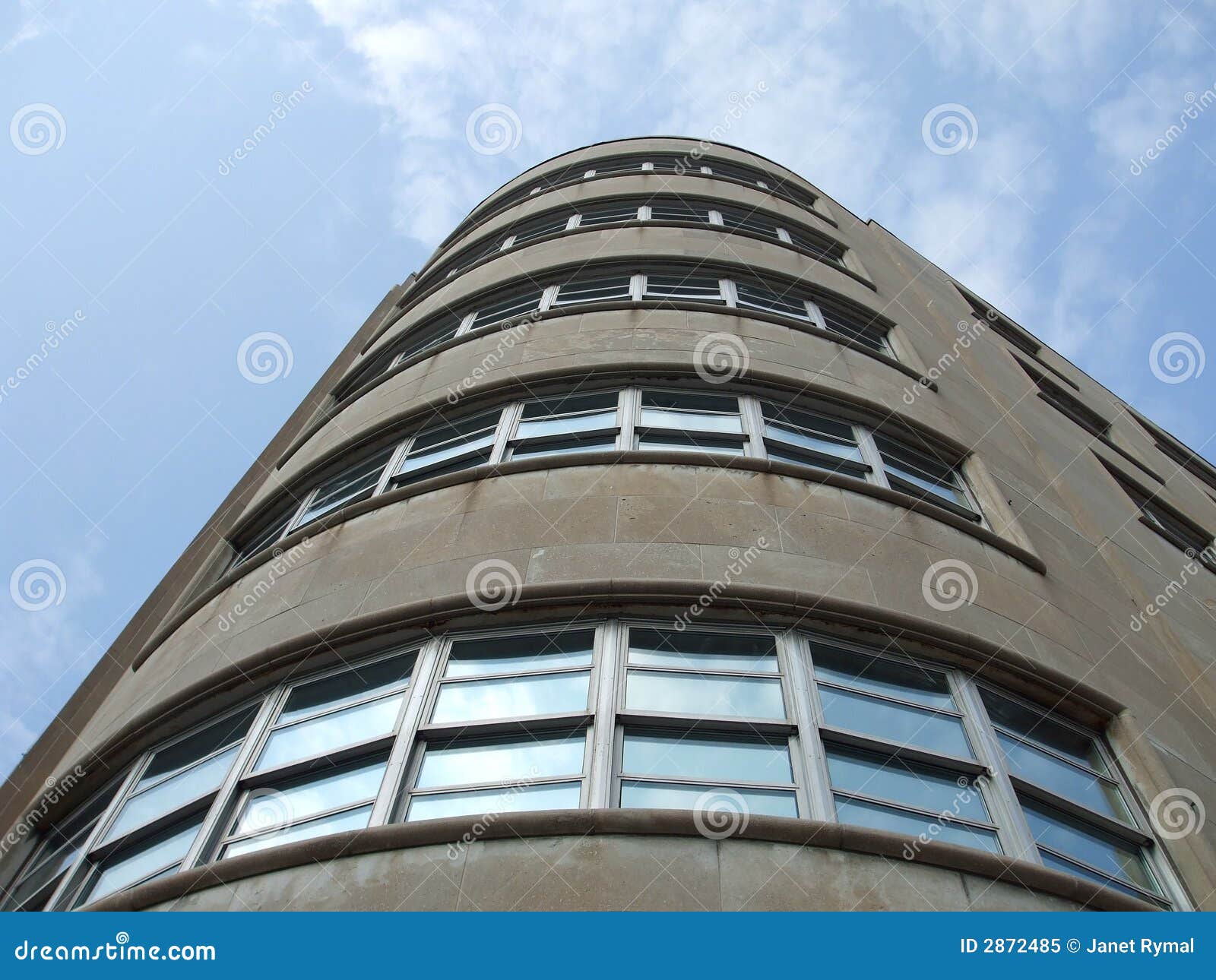 Art Deco Office Building stock image. Image of round, office - 2872485