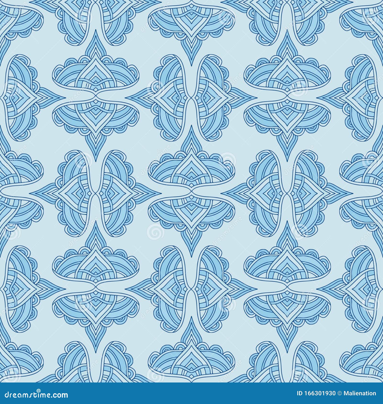 Repeating Blue Hexadecimal Background Vector Illustration ...