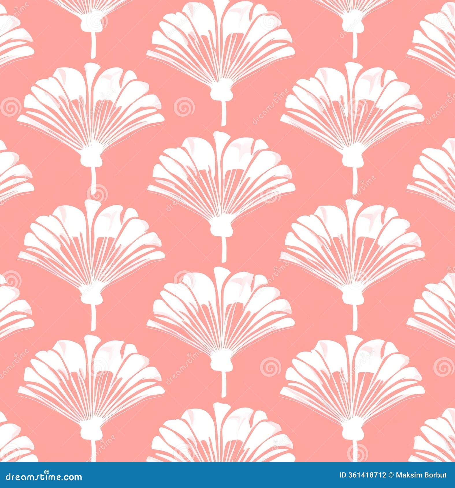 Art Deco Shell Fan Shape In Marble Texture As Vintage Element Isolated ...