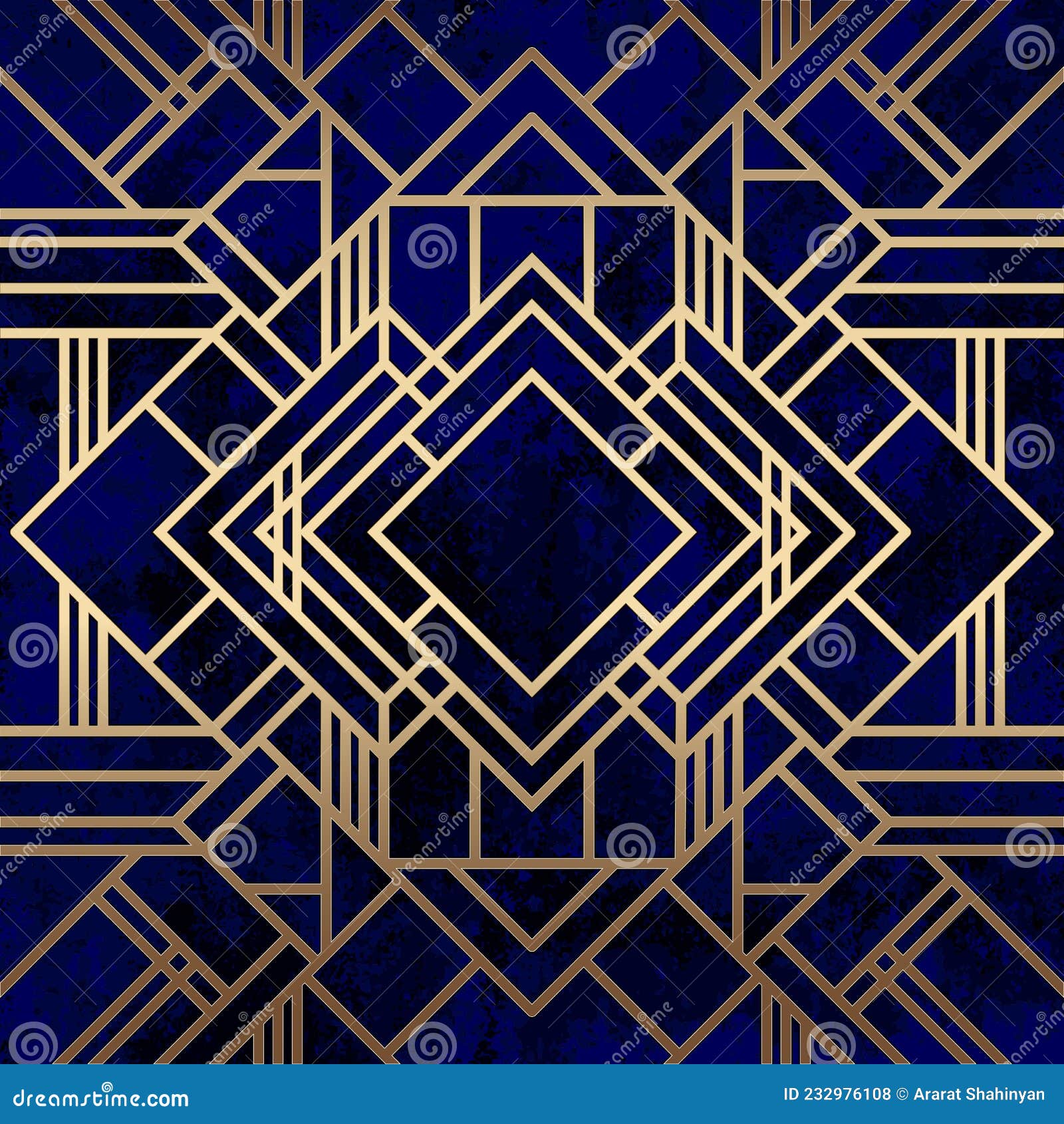 Art Deco Seamless Pattern. Geometric Decorative Texture Stock Vector ...