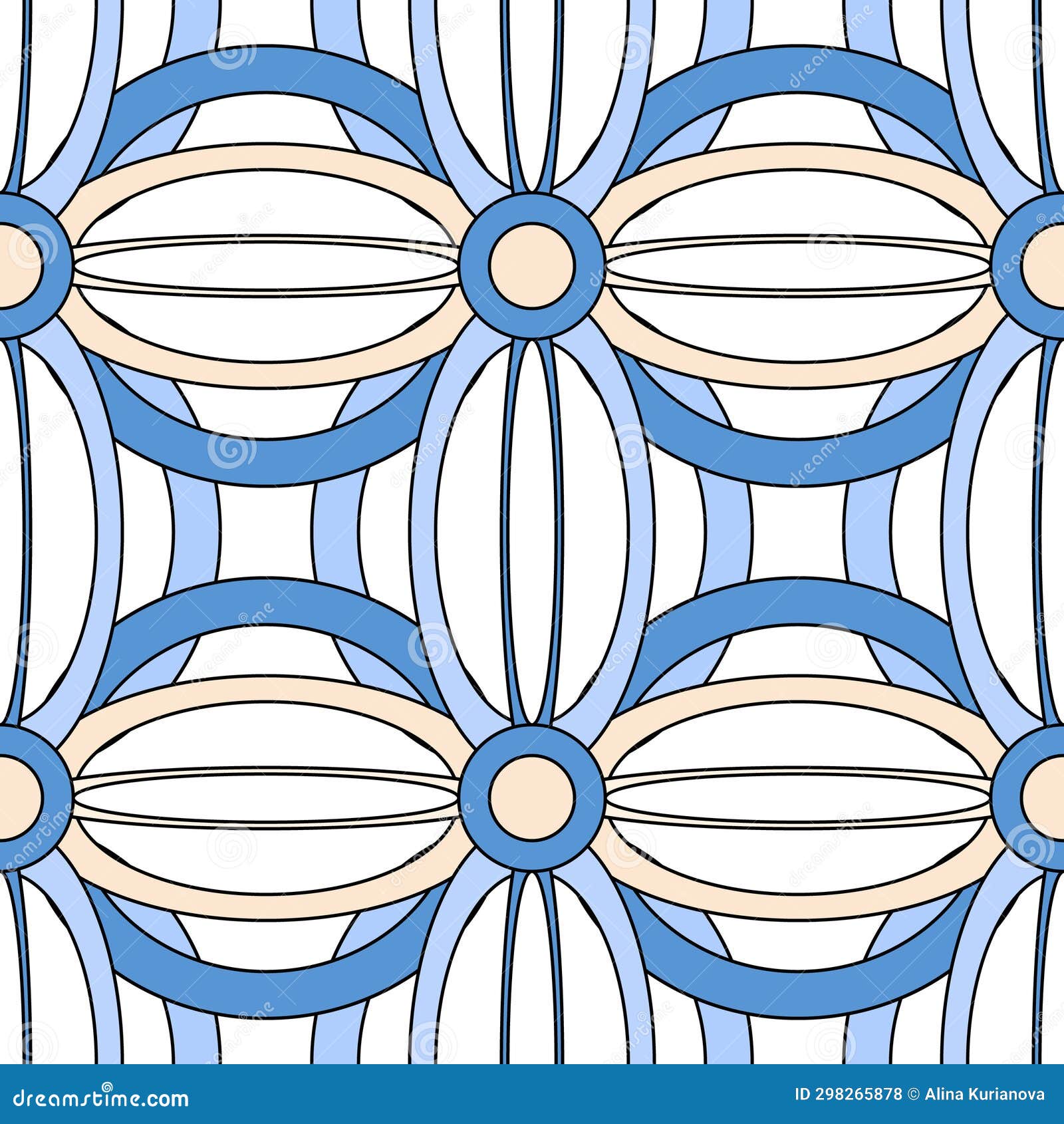 Art Deco Seamless Pattern. Retro Line Art Texture Stock Illustration ...