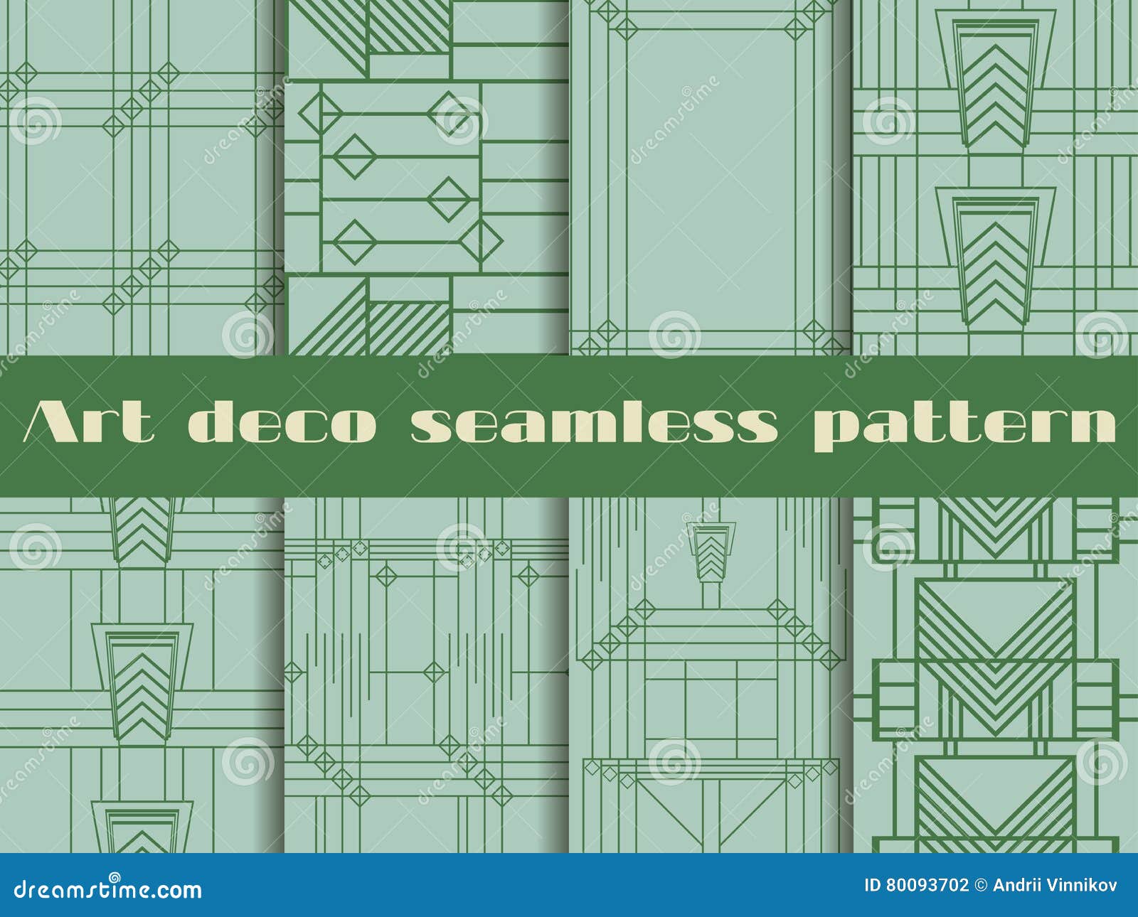 Art Deco Shapes Patterns