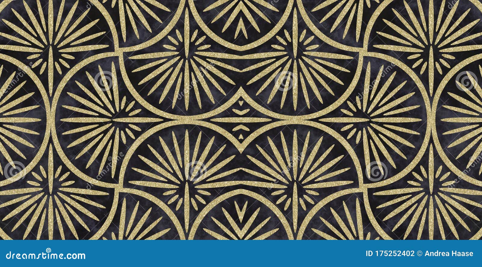 Art Deco Seamless Repeating Pattern Stock Illustration - Illustration ...