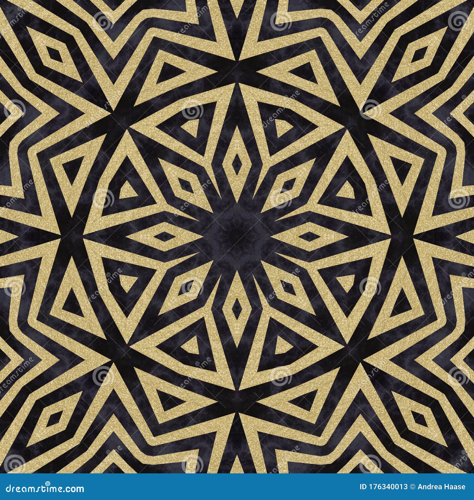 Art Deco Seamless Repeating Pattern Stock Illustration - Illustration ...