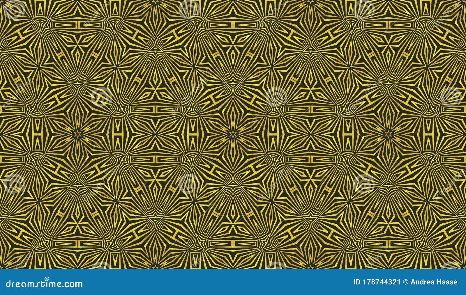 Art Deco Seamless Repeating Pattern Stock Illustration - Illustration ...