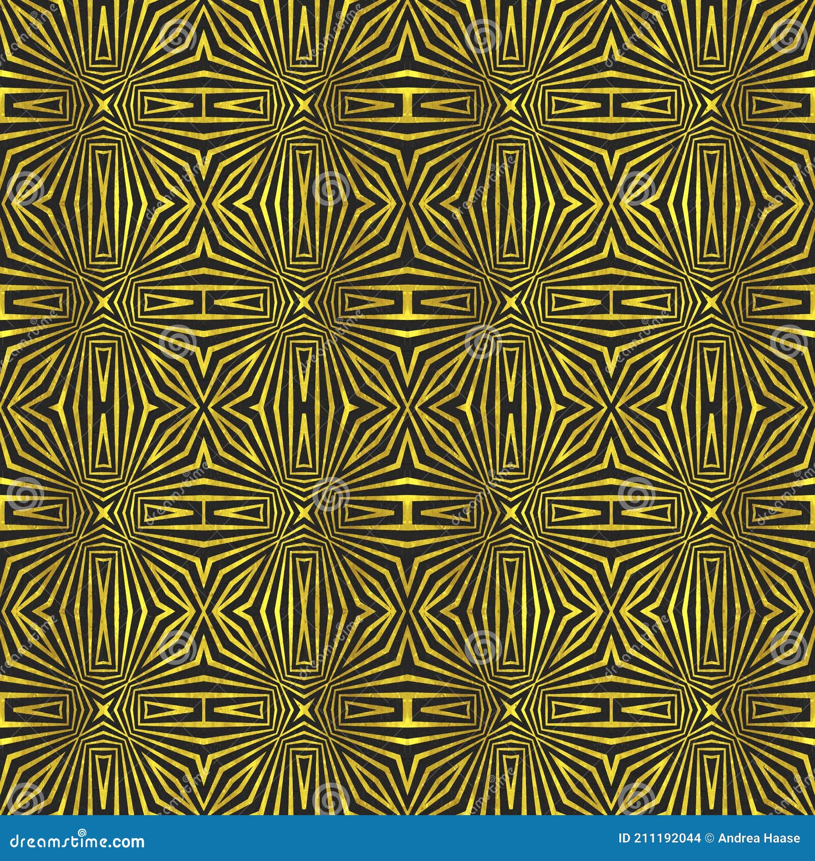 Art Deco Seamless Repeating Pattern Stock Illustration - Illustration ...