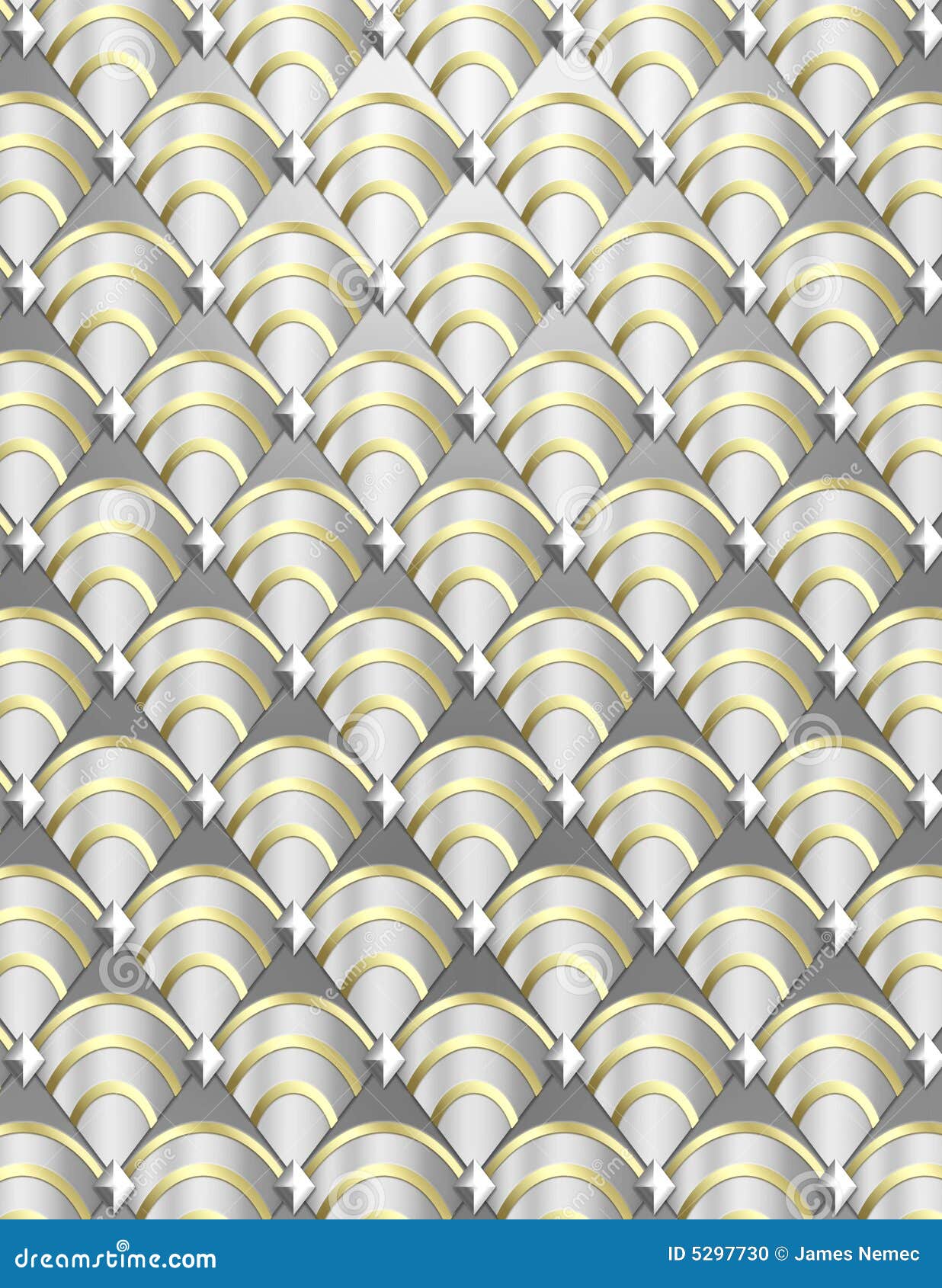 Art Deco Shell Fan Shape In Marble Texture As Vintage Element Isolated ...