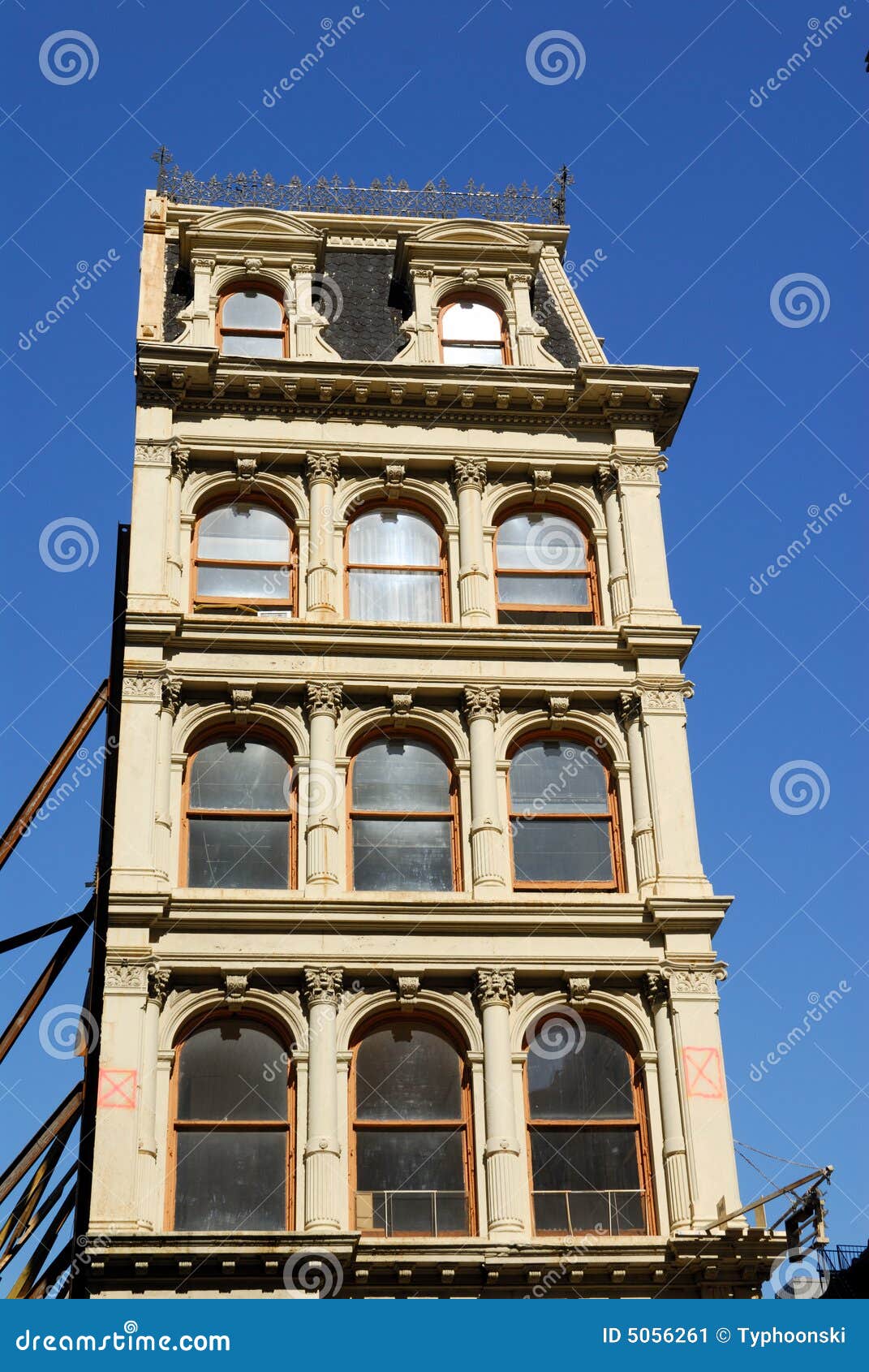 Art Deco Style Building in New York Stock Image - Image of historic ...
