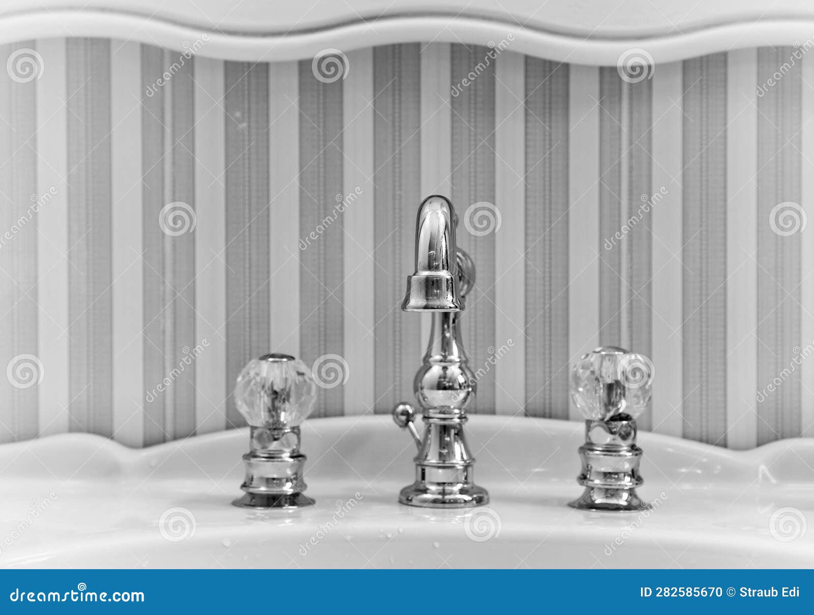 Art Deco Style Sink and Taps Stock Photo - Image of stile, sink: 282585670