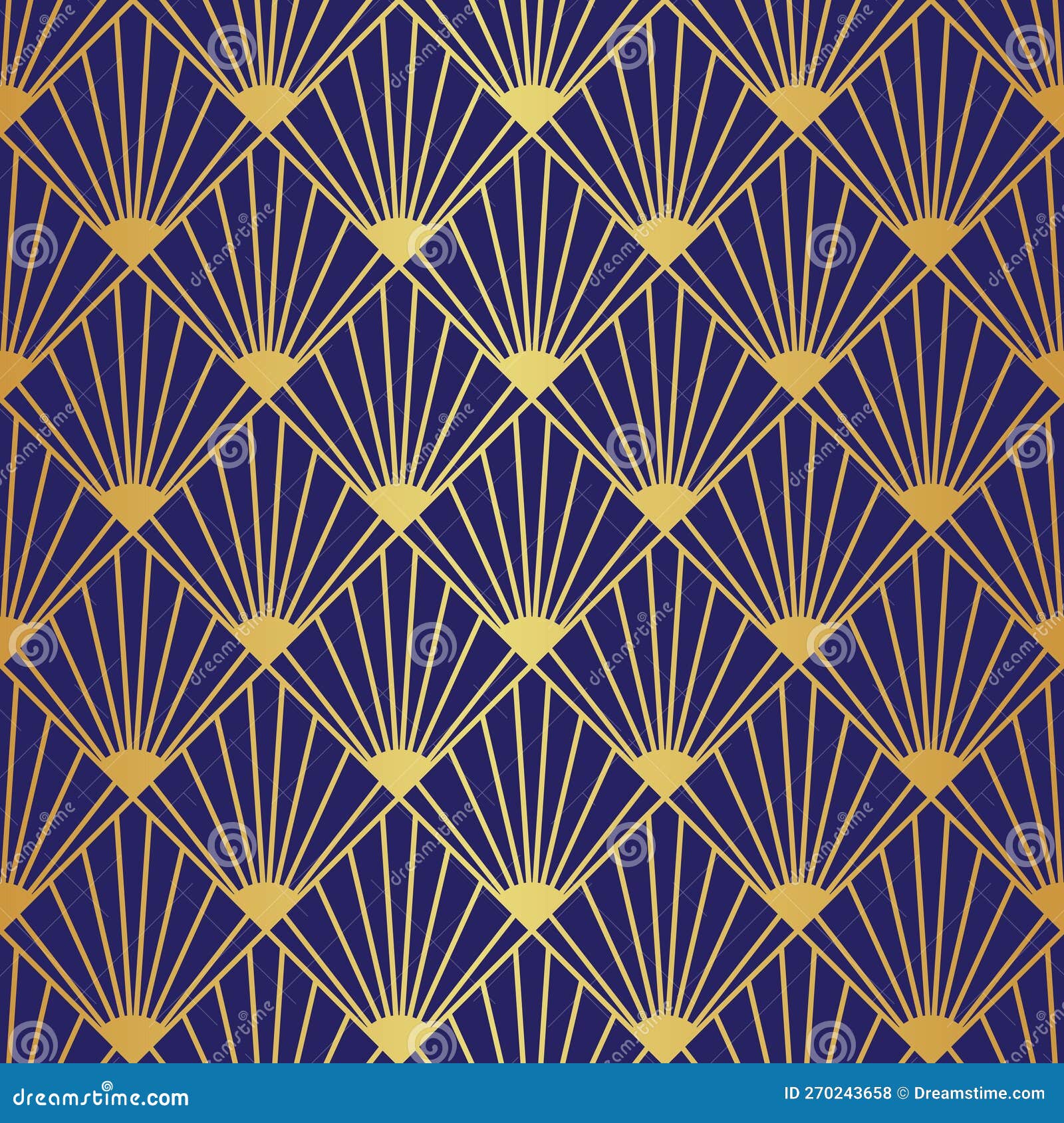 Art Deco Sunburst Pattern, Luxury Vector Background for Print Stock ...