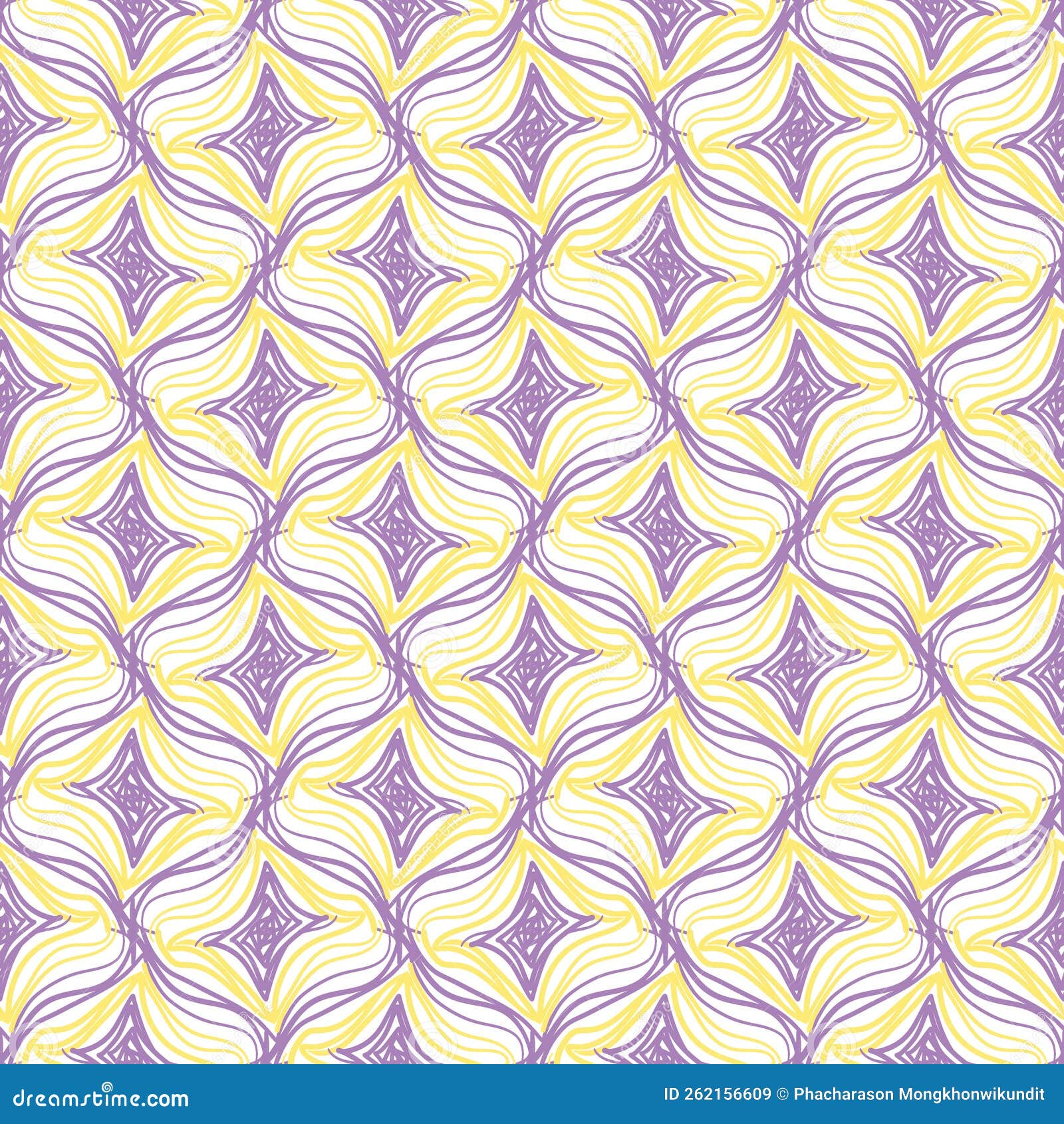 Art Deco Trellis Pattern for Fabric Design Stock Illustration ...