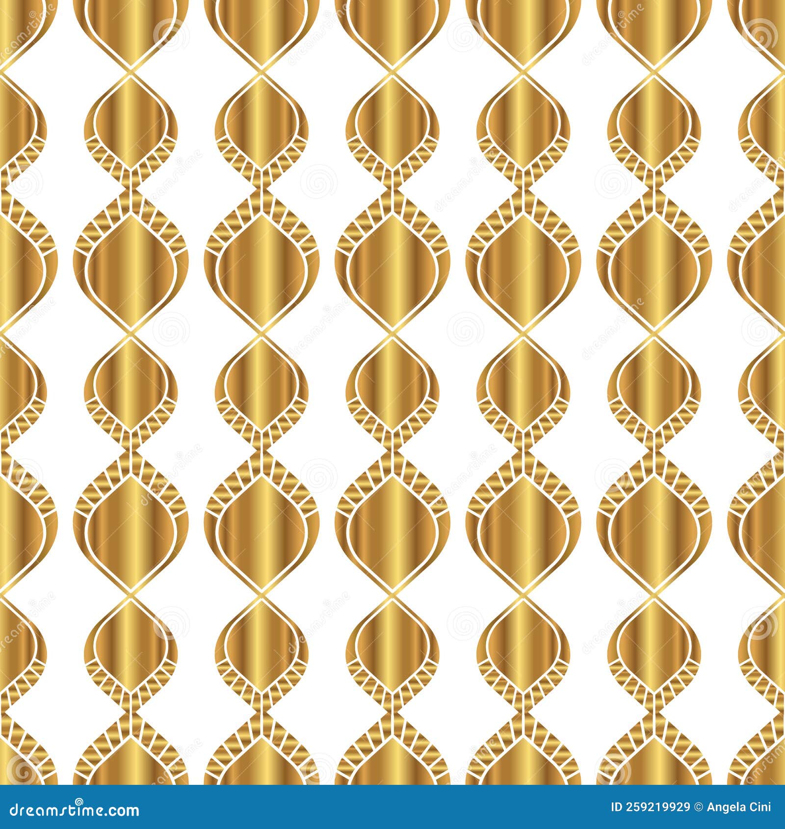 Art Deco White Gold Pattern Design Stock Vector - Illustration of deco ...