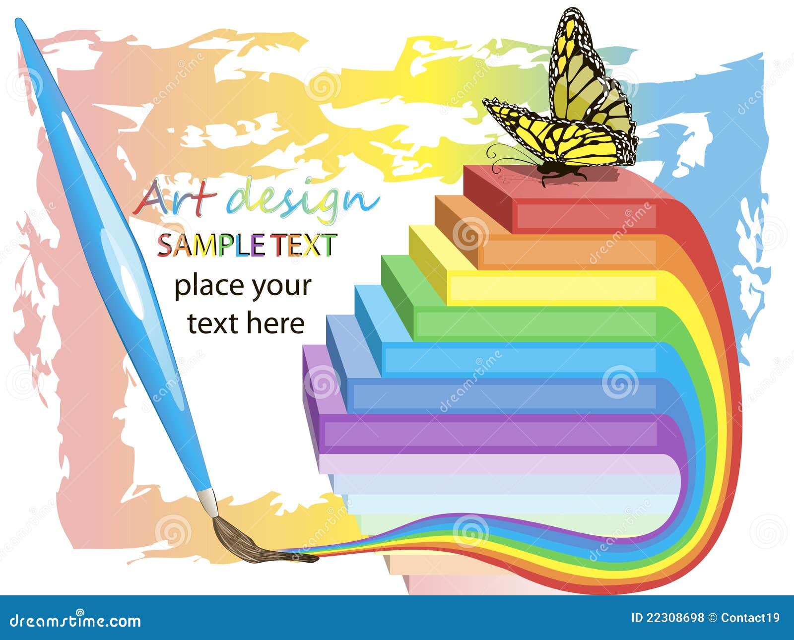 Art Design Background Showing Creativity Success Stock Vector ...