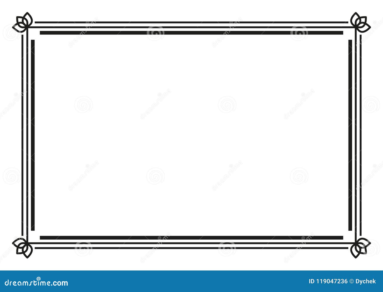 The Art Design of the Frame. Simple Vector Illustration. Stock Vector ...