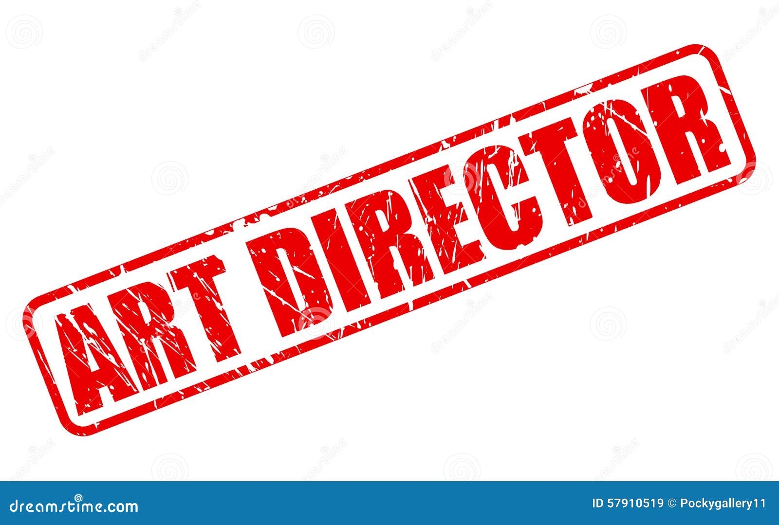 Art Director Red Stamp Text Stock Illustration - Illustration of ...
