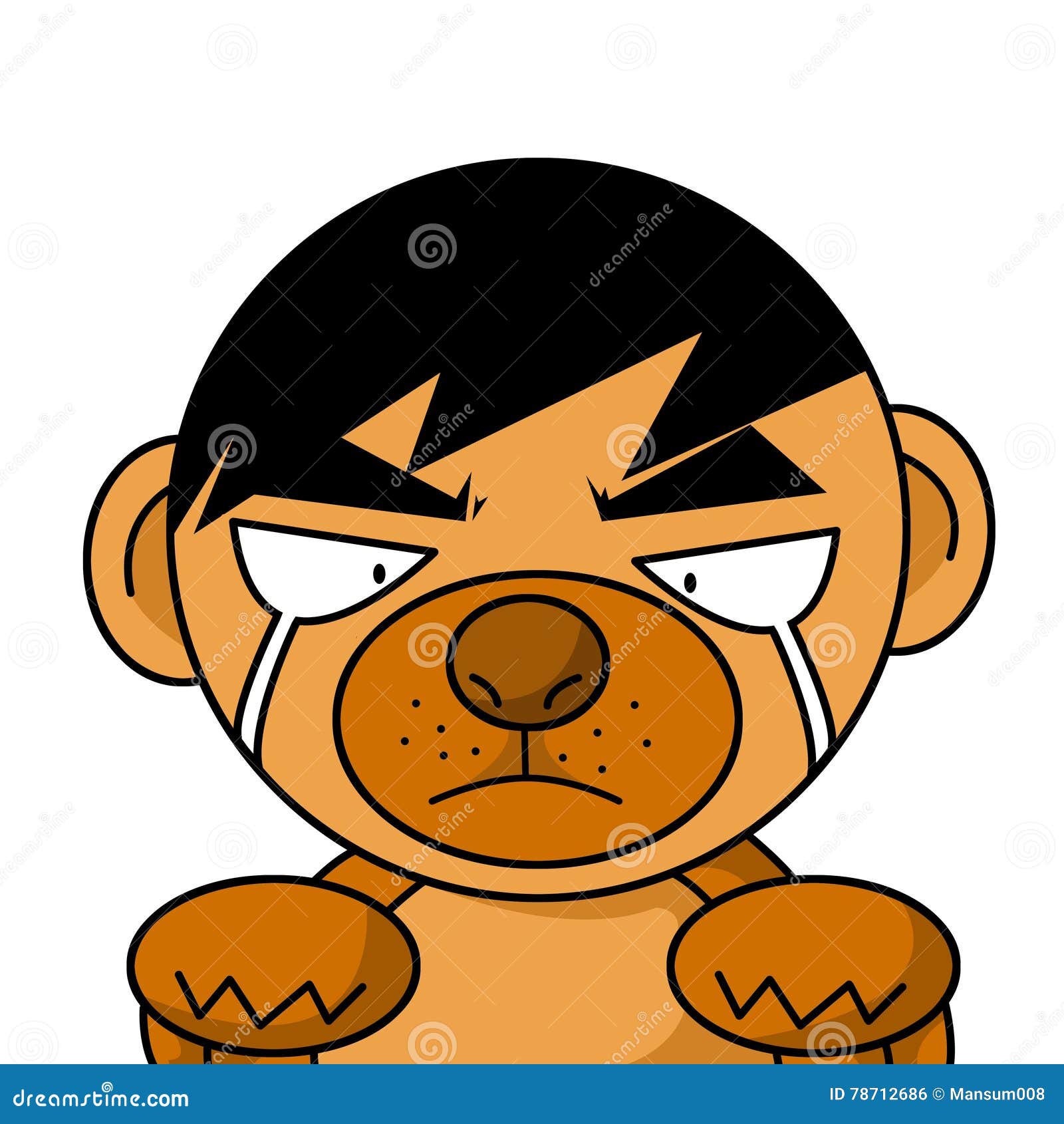 Art dog cry cartoon stock illustration. Illustration of cute - 78712686