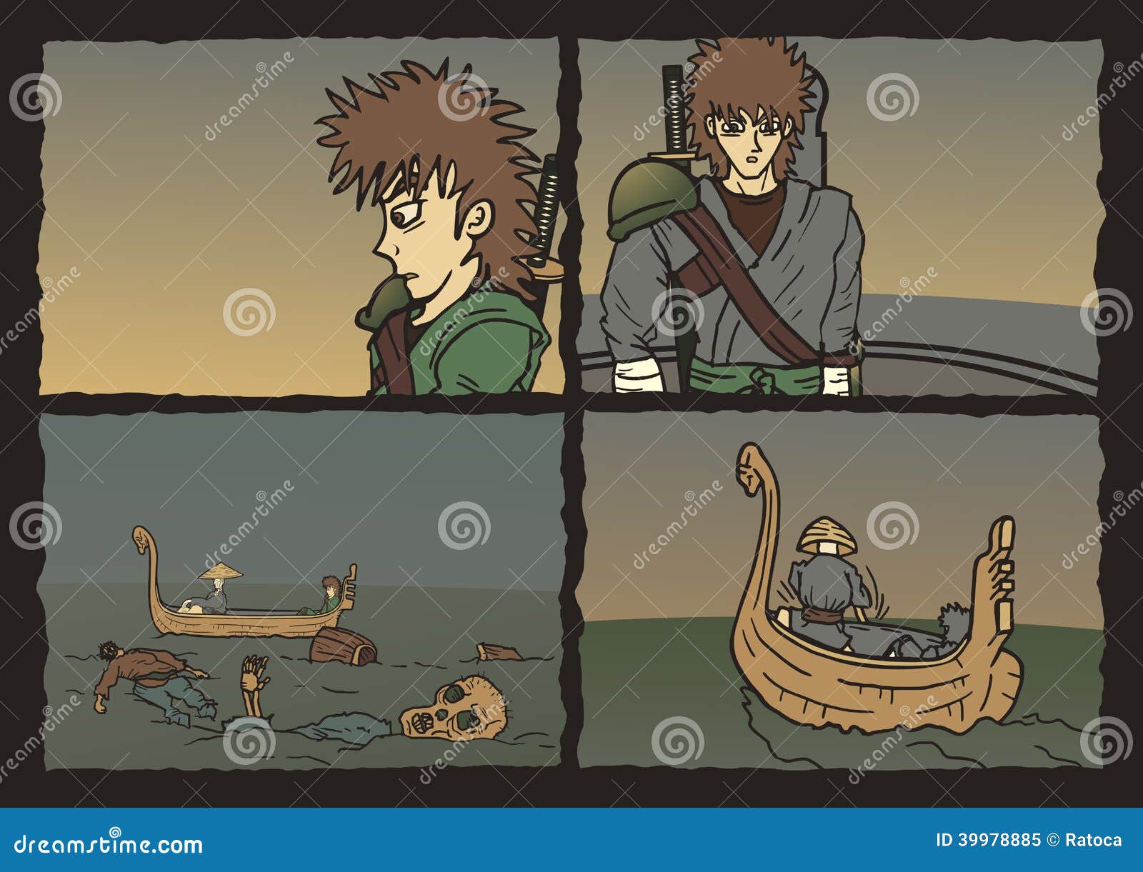 Comic Vignettes Cartoon Vector | CartoonDealer.com #27311197