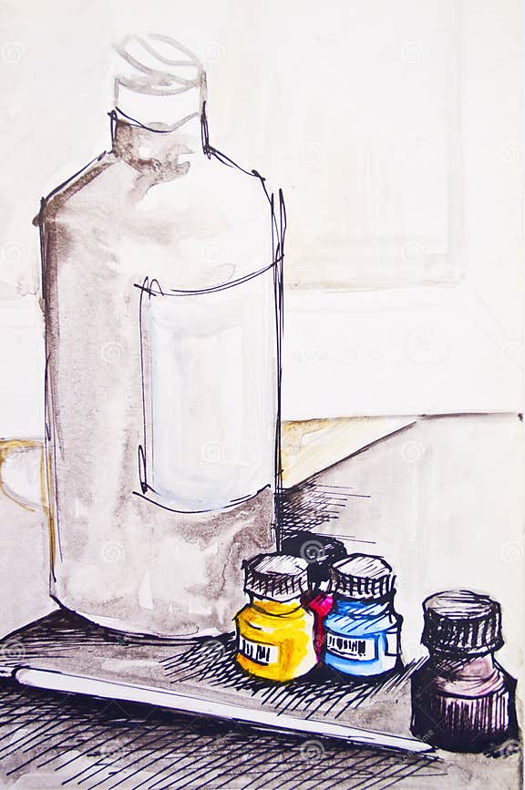 Art Drawing - Drawing Objects Stock Image - Image of draw, craft: 151754129