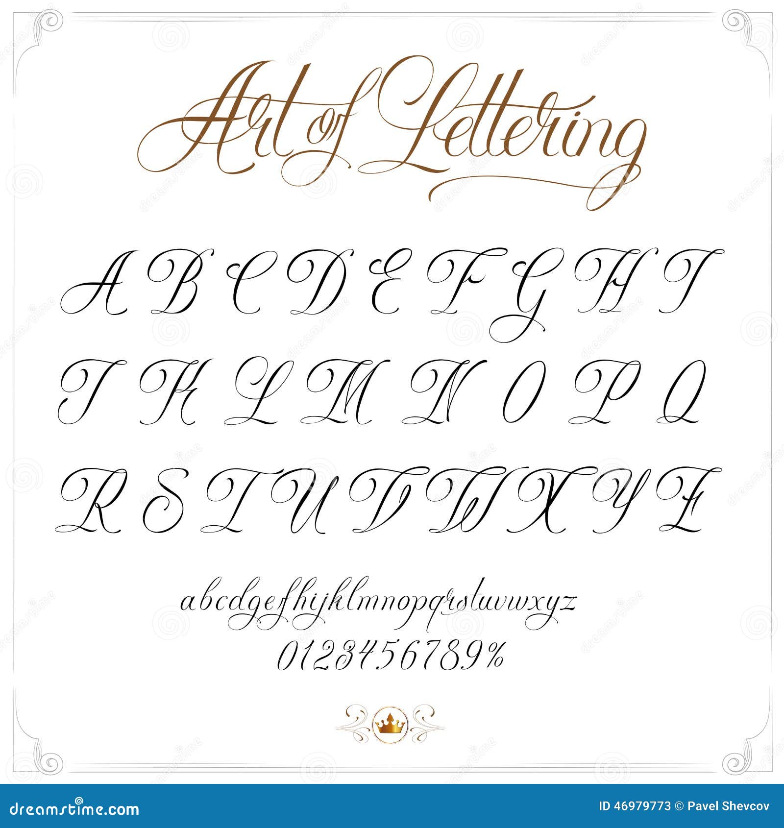 Art du lettrage illustration de vecteur. Illustration du fonte - 46979773