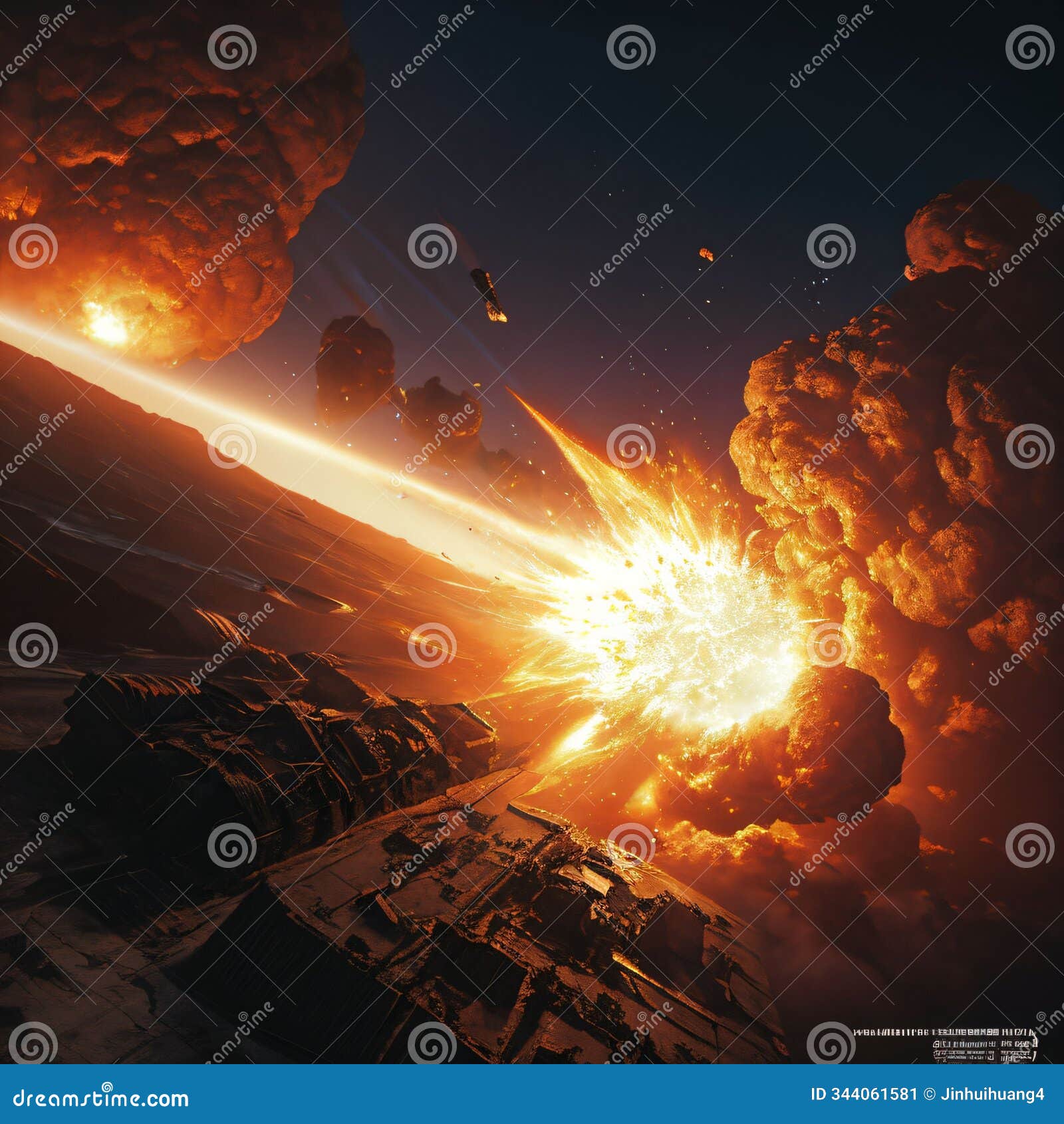The Art of Explosion stock image. Image of fantasy, night - 344061581