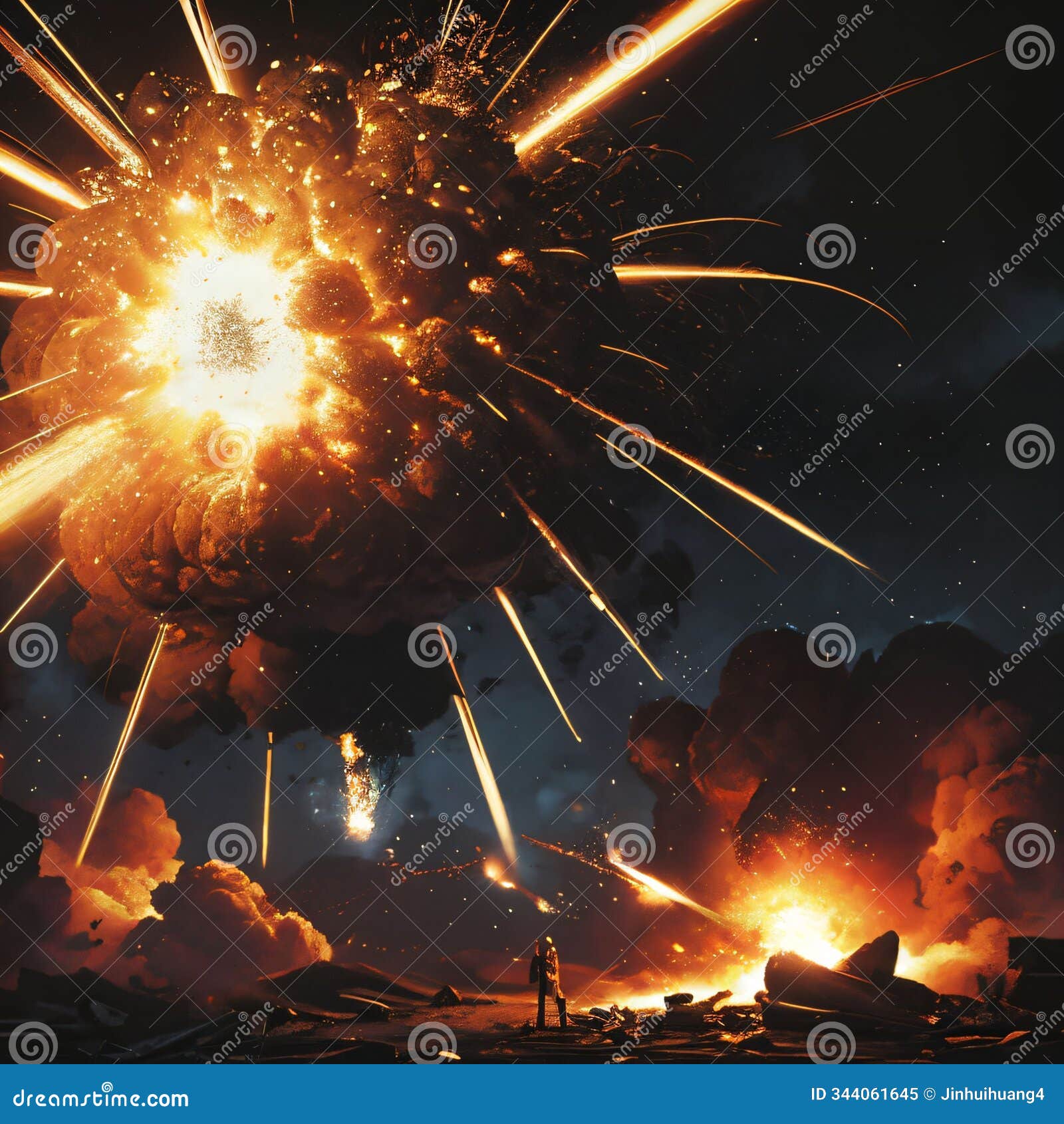 The Art of Explosion stock image. Image of screenshot - 344061645