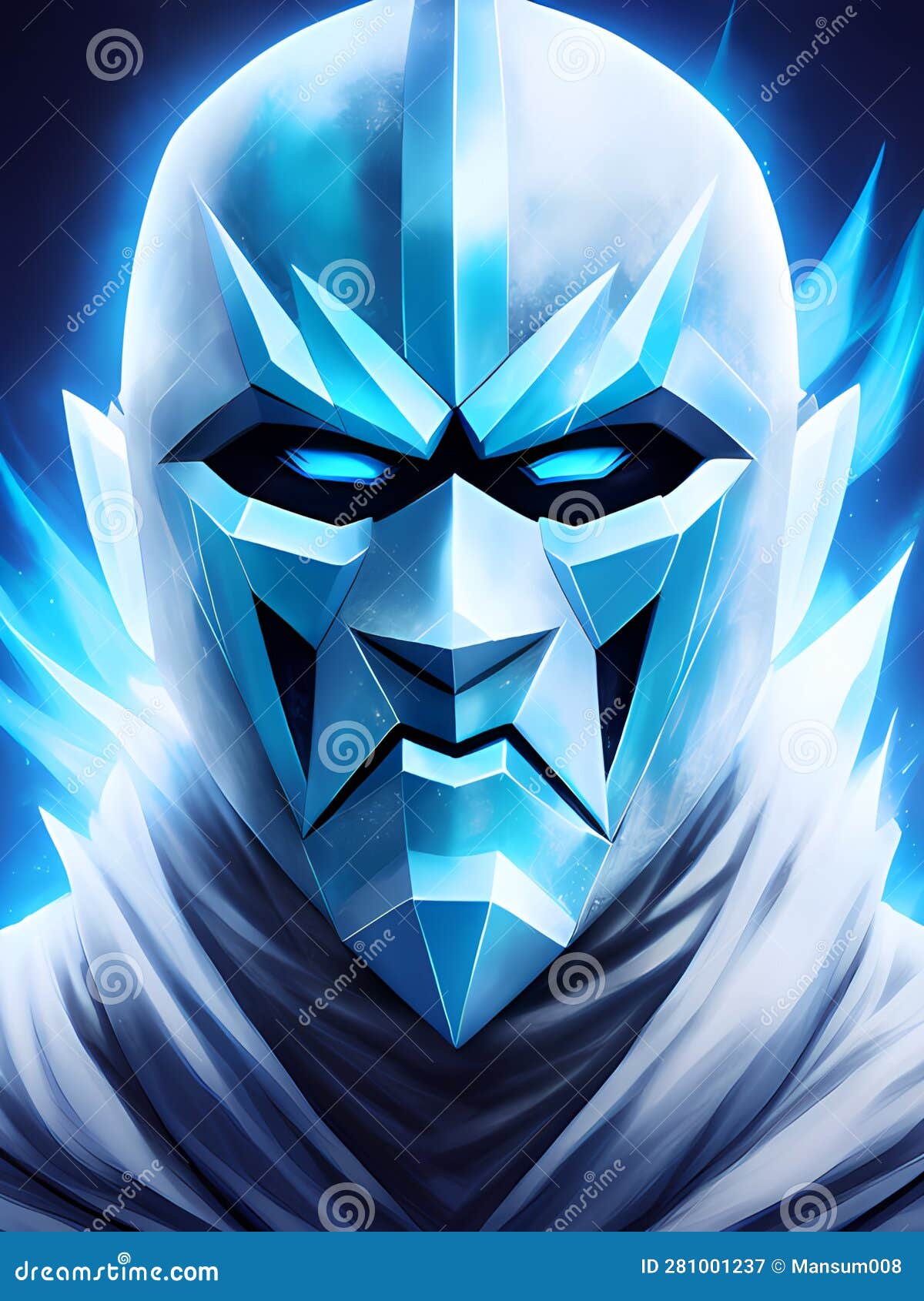 Art Fantasy Robot with Evil Face Character, Ai Generated Stock Image ...