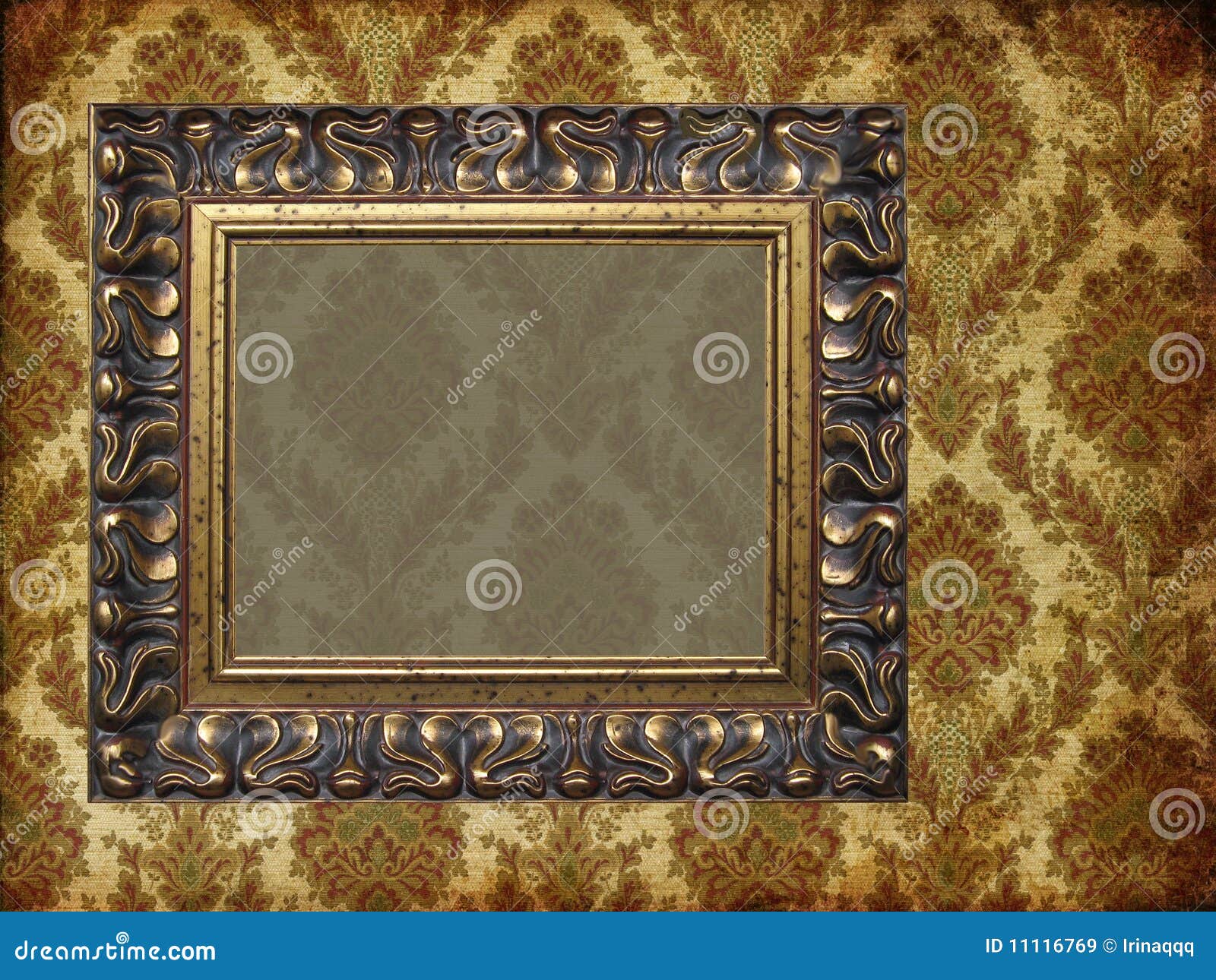 Art frame on pattern paper stock image. Image of border - 11116769