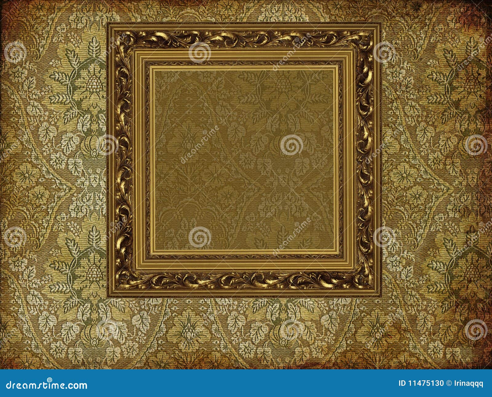 Art frame on pattern paper stock illustration. Illustration of cartoon ...