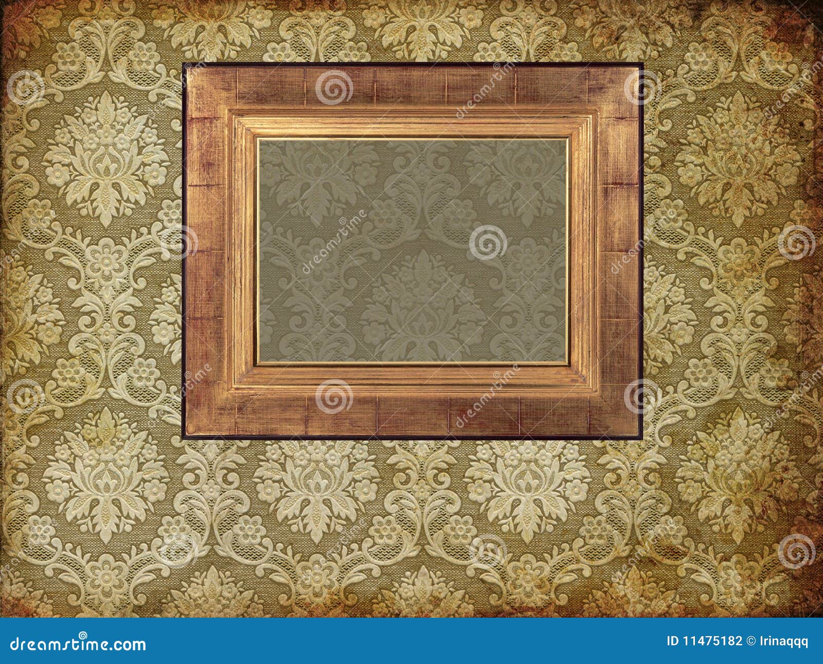 Art frame on pattern paper stock illustration. Illustration of pattern ...