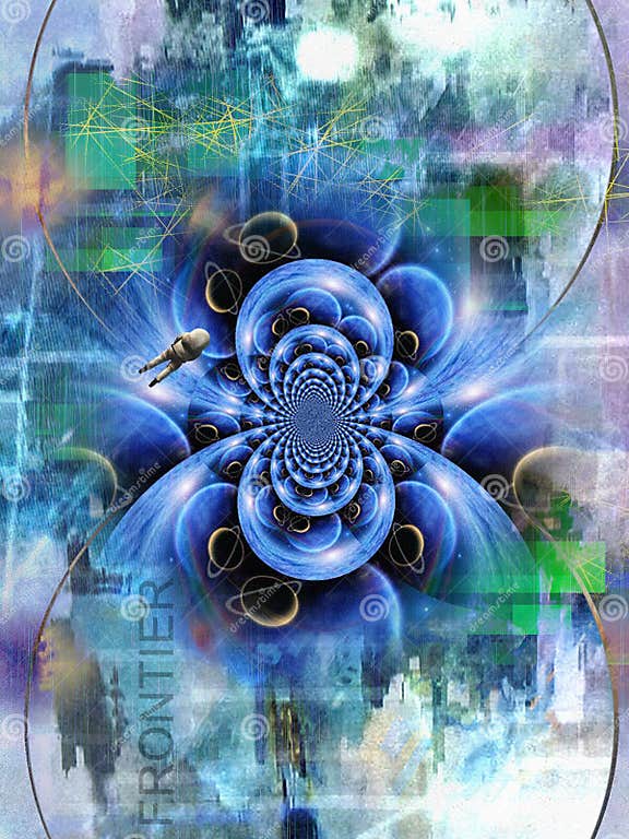 The Art Frontier stock illustration. Illustration of cosmos - 155348414