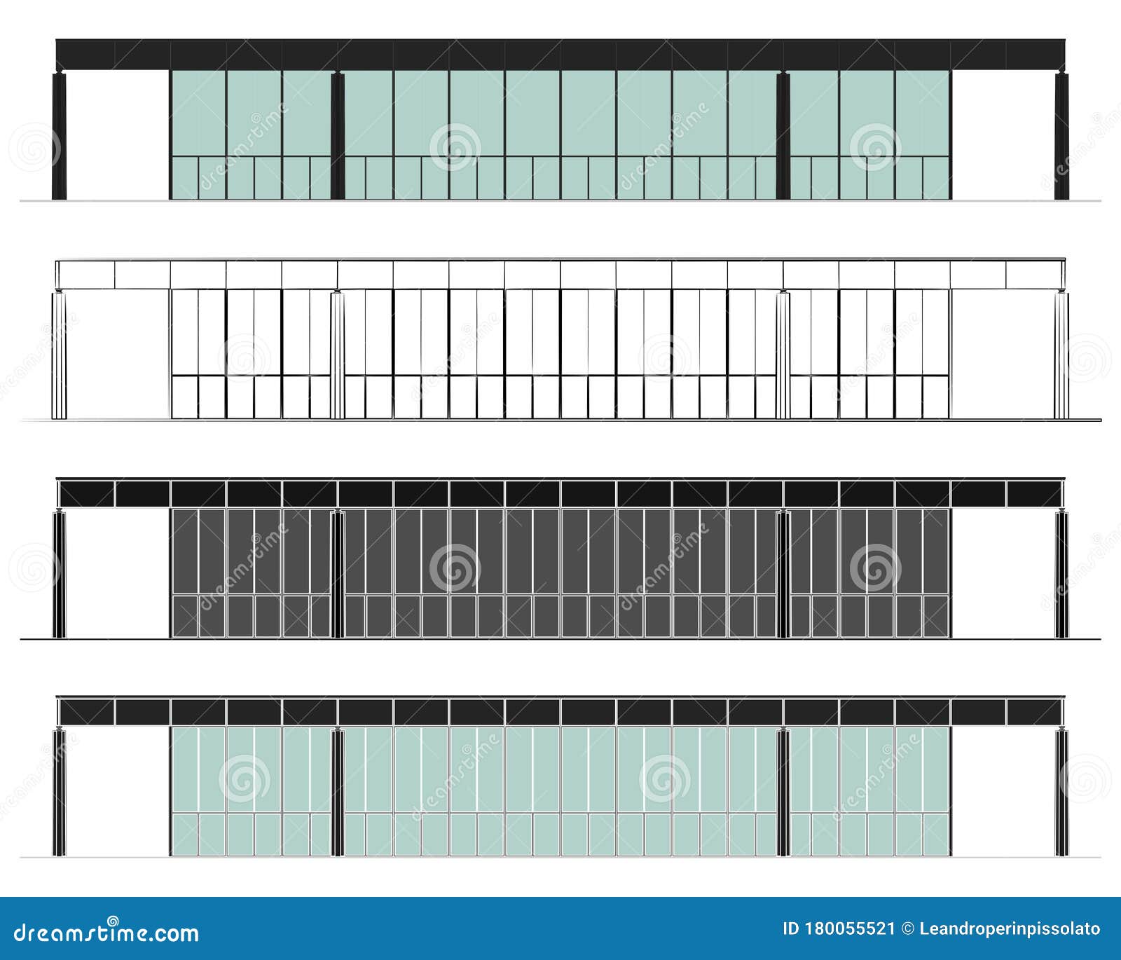 Art galerie in front view stock vector. Illustration of sculptures ...