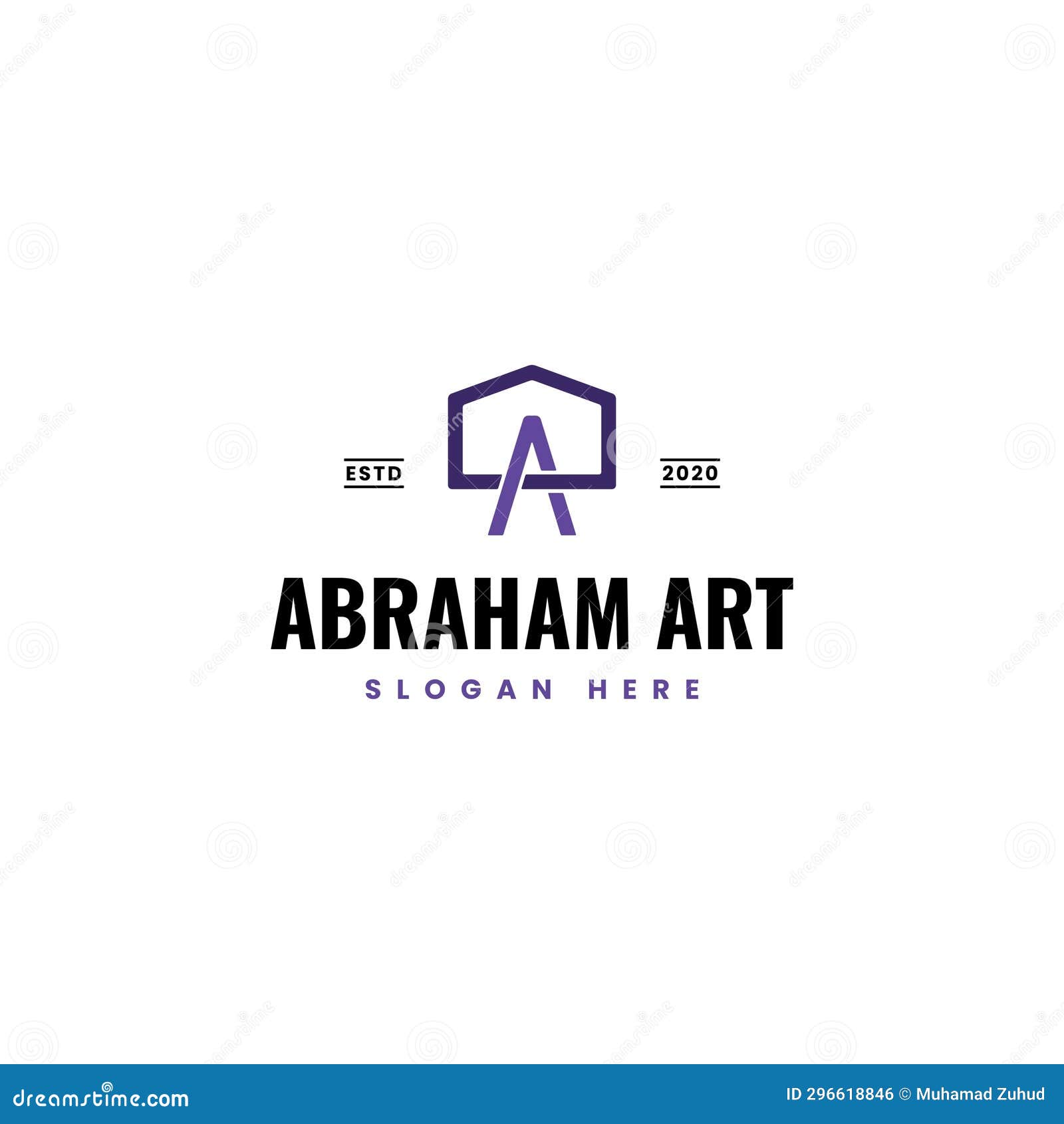 Art Gallery Logo Design Template Stock Illustration - Illustration of ...