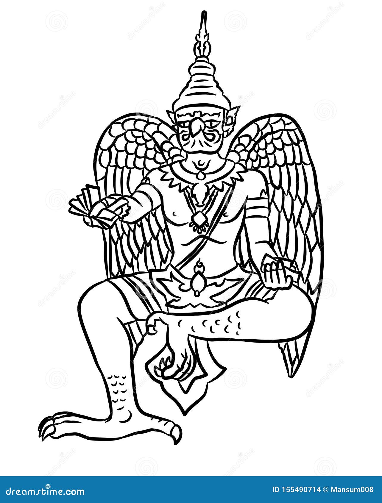 Garuda Cartoon Stock Illustrations – 111 Garuda Cartoon Stock ...