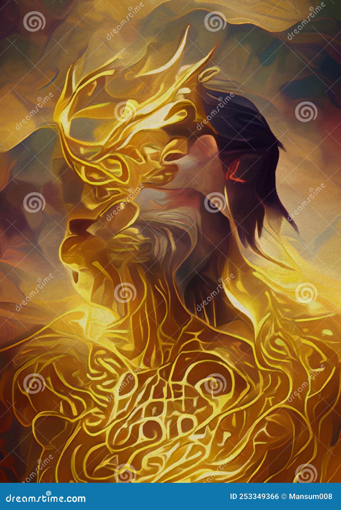 Gold Color of Abstract Background Stock Illustration - Illustration of ...
