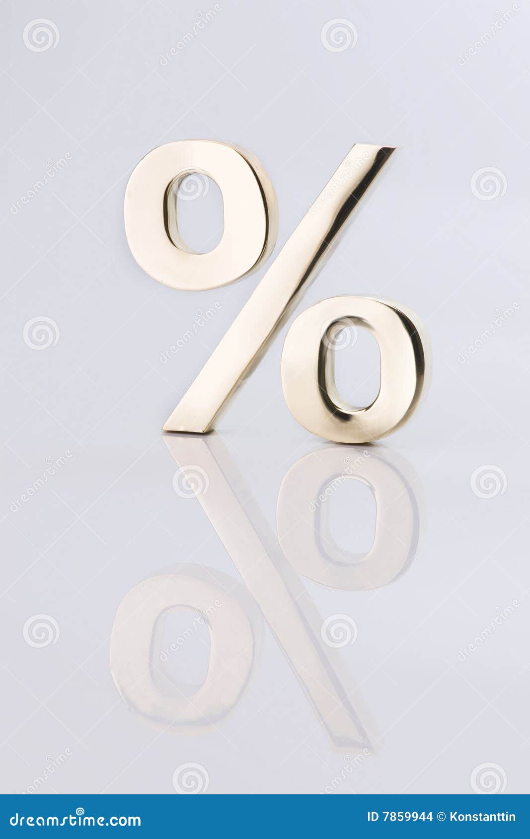 Art Gold Symbol of Interest on a White Background Stock Photo - Image ...