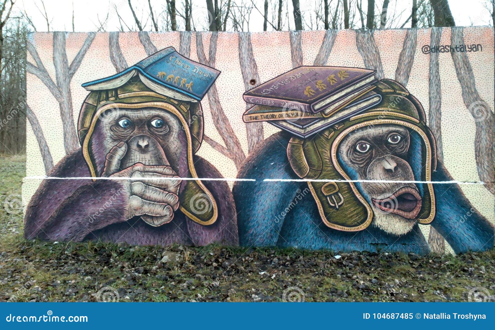 Art Graffiti Monkey Black And White Editorial Photo | CartoonDealer.com ...