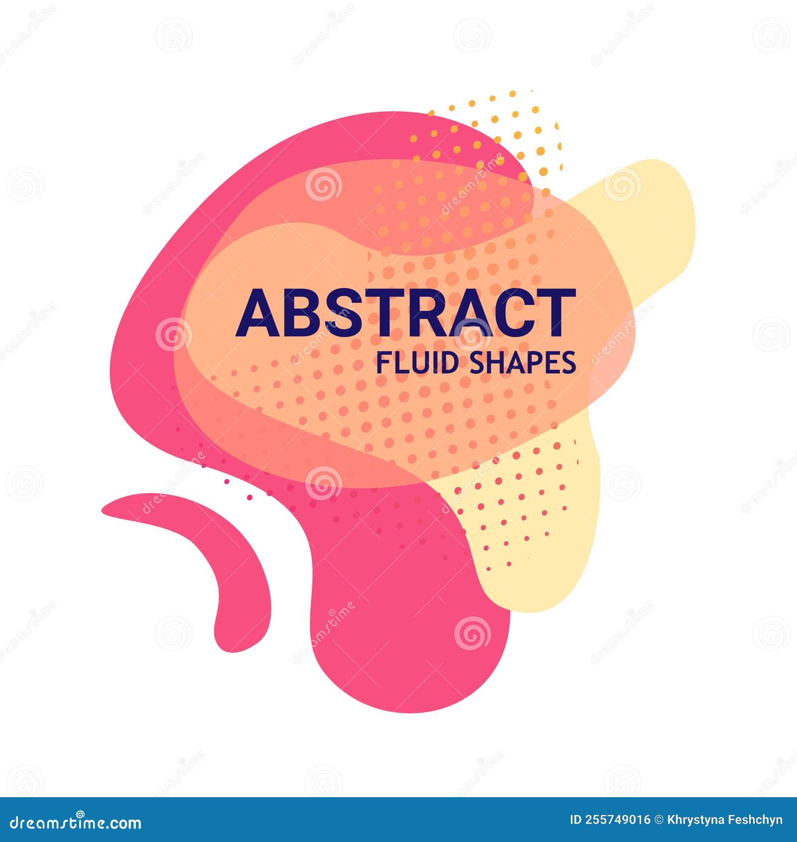 Art Graphic Element. Dynamical Color Liquid Forms Stock Vector ...