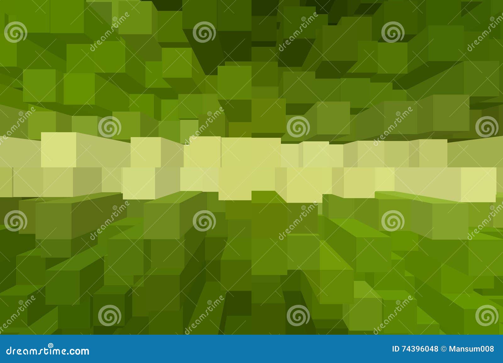 Art Green Block Color Abstract Pattern Background Stock Illustration ...
