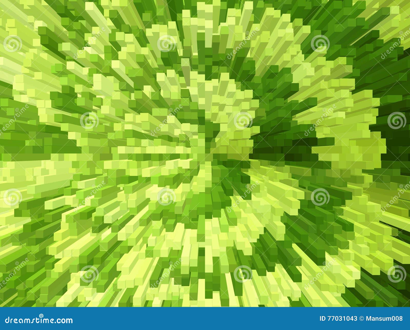 Art Green Blocks Abstract Pattern Background Stock Illustration ...