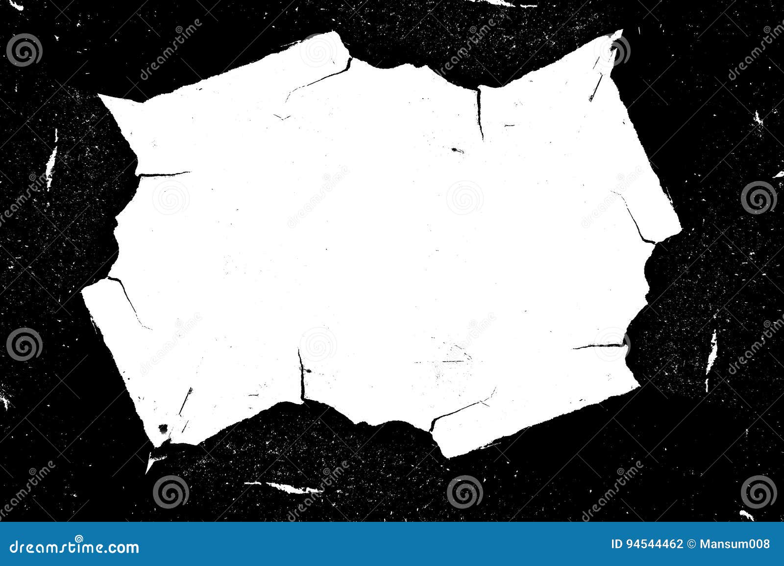 Art Grunge Black Ragged Template Background Stock Illustration ...