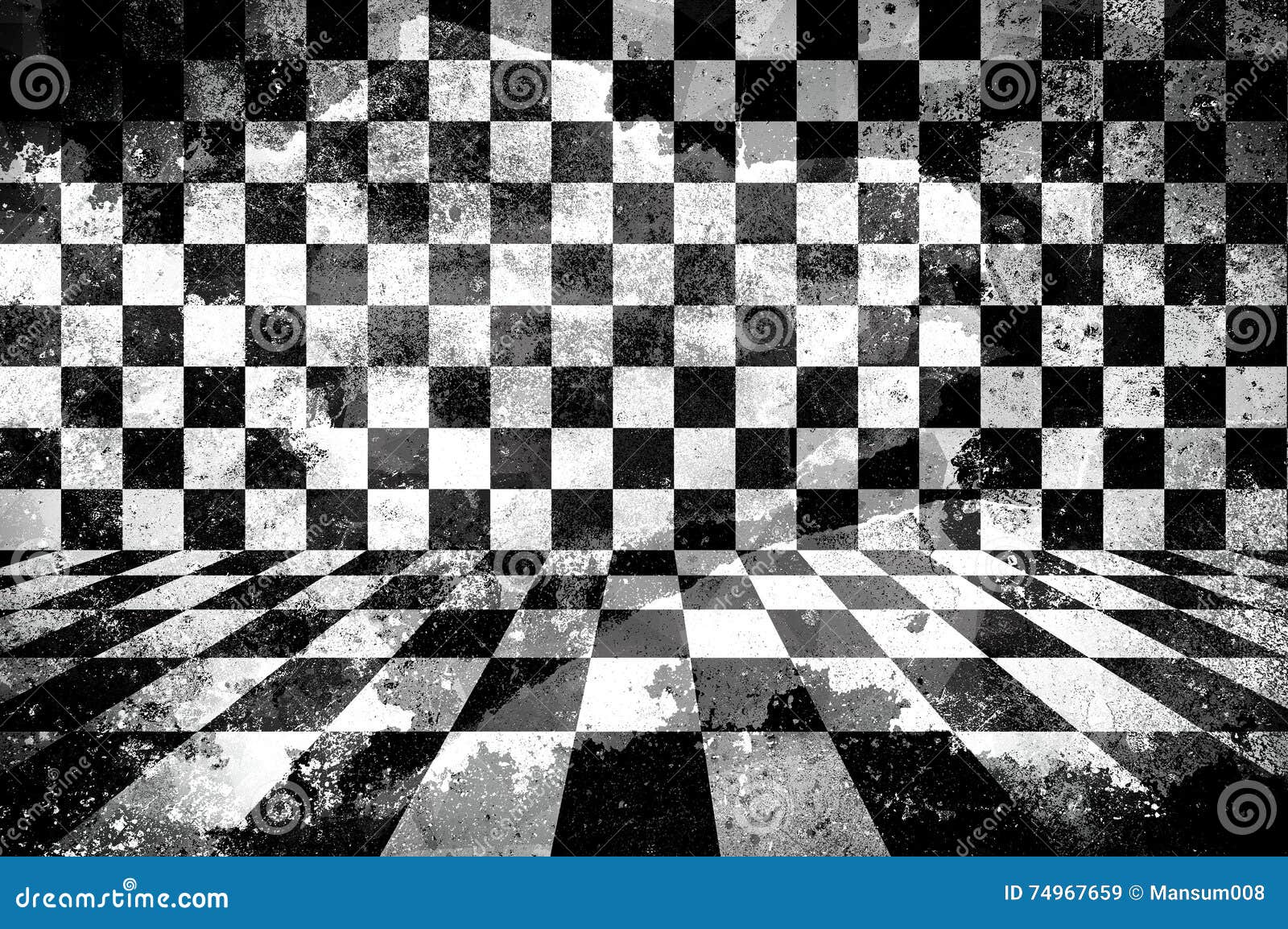 Art Grunge Black Square Ragged Pattern Background Stock Illustration ...