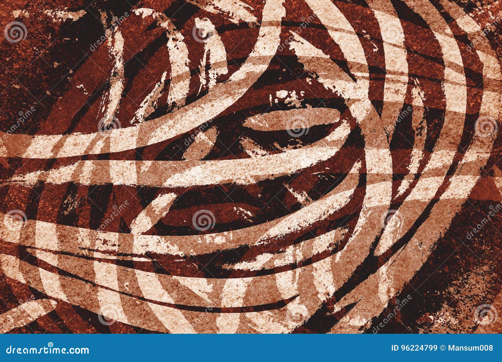 Art Grunge Brown Abstract Pattern Background Stock Illustration ...
