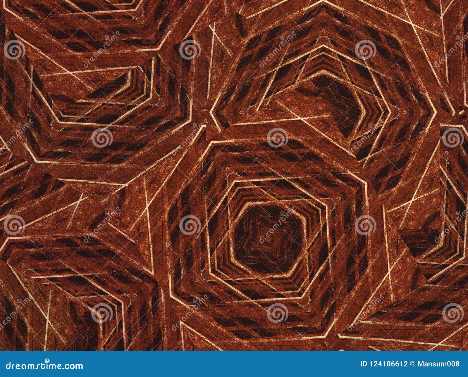 Art Grunge Brown Abstract Pattern Background Stock Illustration ...