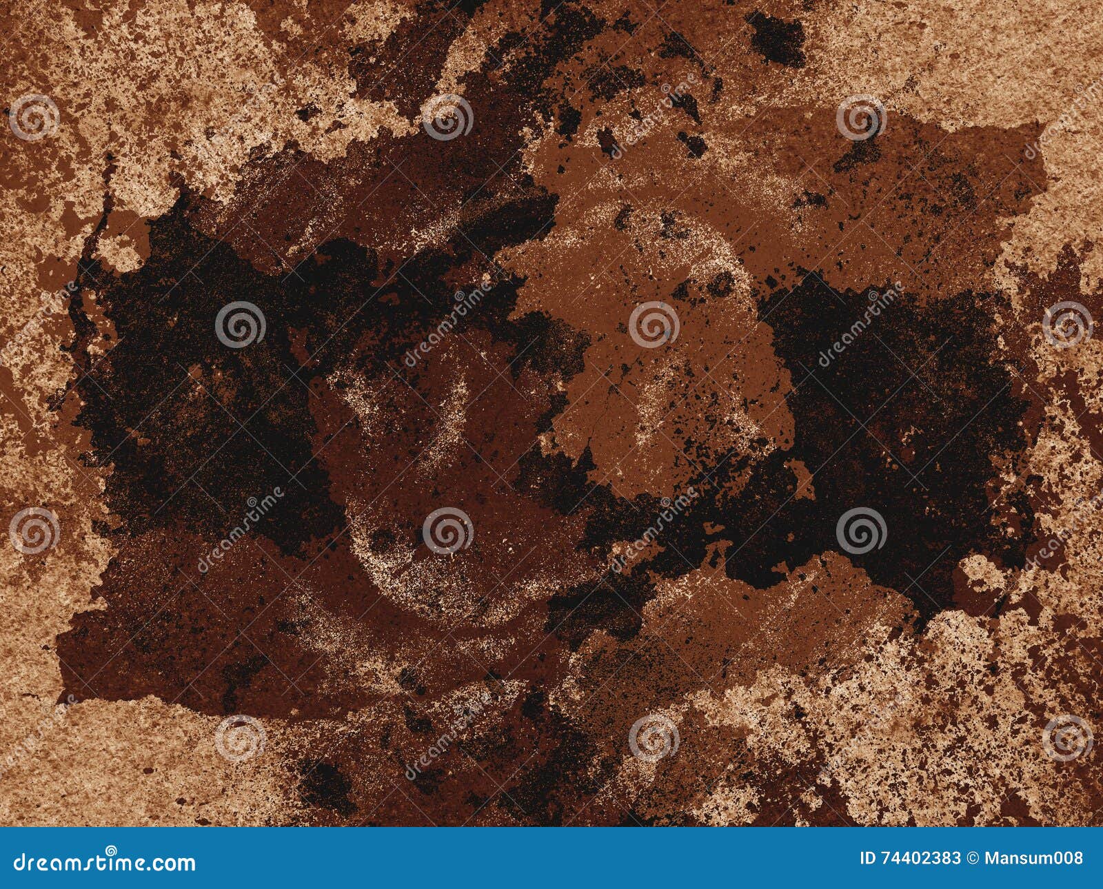 Art Grunge Brown Ragged Abstract Pattern Background Stock Illustration ...